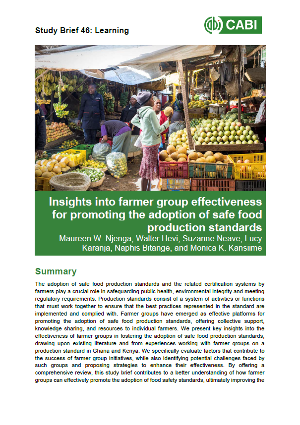 Insights into farmer group effectiveness for promoting the adoption of ...