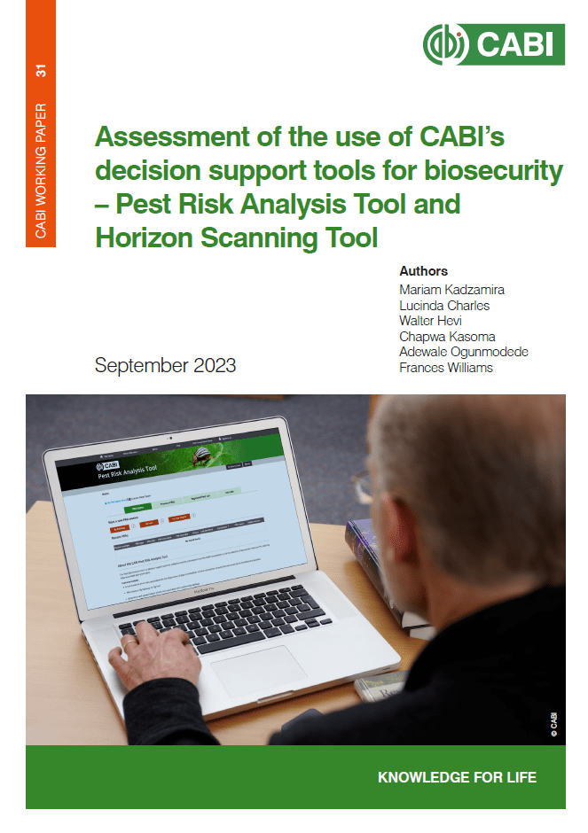 Assessment of the use of CABI’s decision support tools for biosecurity ...